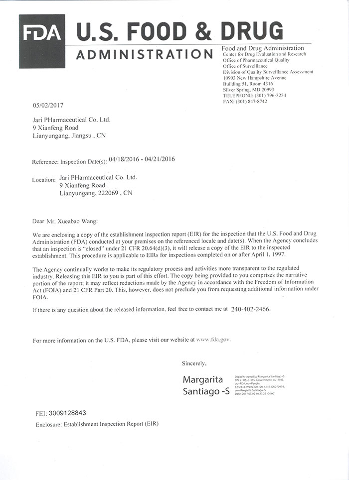 Jari Pharmaceutical Co.,Ltd.